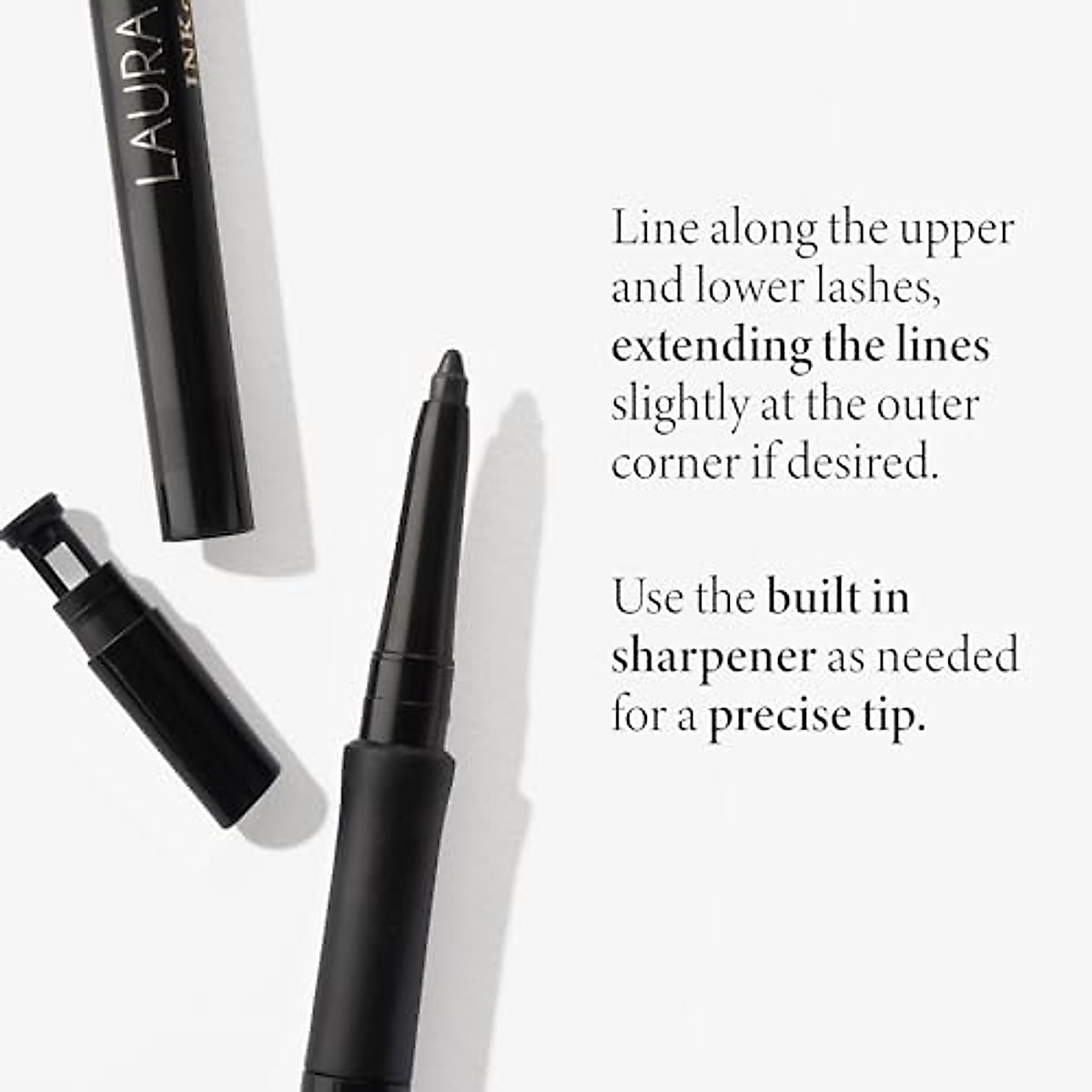 LAURA GELLER NEW YORK INKcredible Gel Eyeliner - Brown Eyed Girl - Waterproof Smudge-proof Eyeliner Pencil - Built in Sharpener