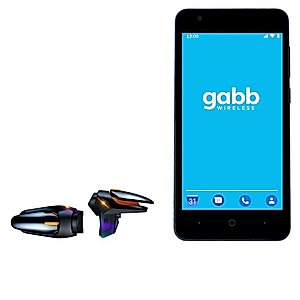 BoxWave Gaming Gear Compatible with ZTE Gabb Z1 - Touchscreen QuickTrigger Auto, Trigger Buttons Autofire Gaming Mobile FPS - Jet Black