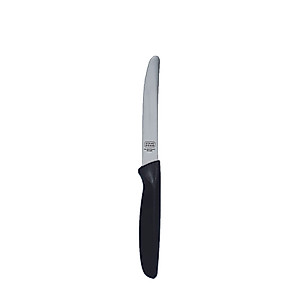 The Kosher Cook Parve Green Kitchen Knife – 4.5” Steak and Vegetable Knife - Razor Sharp Curved Tip, Straight Edge - Color Coded Kitchen Tools