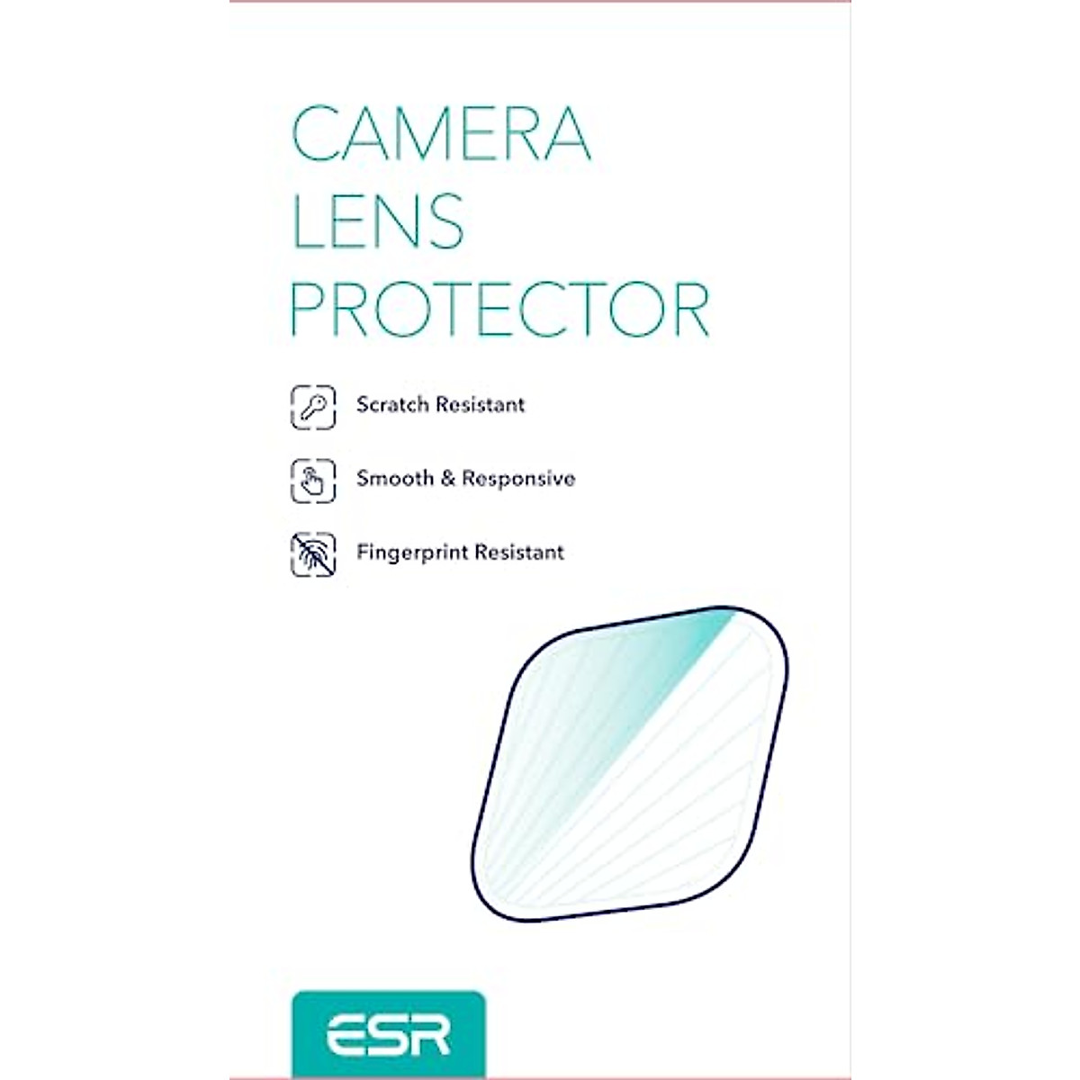ESR Camera Lens Protector Compatible with Samsung Galaxy S22 Ultra (2022), Scratch-Resistant Ultra-Thin Tempered Glass with Aluminum Edge, Set of 5, Black