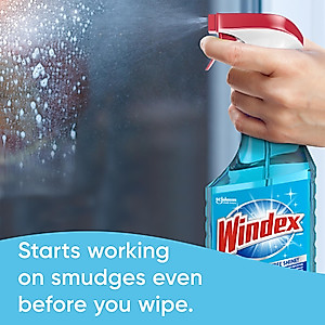 Windex Glass and Window Cleaner Spray Bottle, Original Blue, 23 fl oz