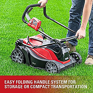 POWERWORKS XB 40V 14" Cordless Push Mower, 4Ah Battery and Charger Included LMF334