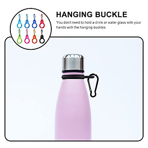 Didiseaon 16pcs Water Bottle Buckle Hanging Travel Silicone Bottle