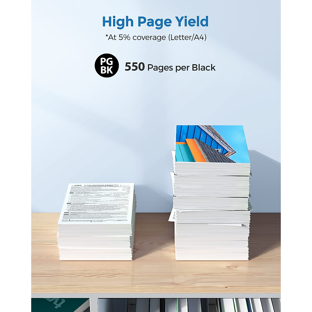 PGI-250 XL Compatible Ink Cartridge Replacement for Canon 250 pgbk XL High Yield Use to PIXMA MX922, MG5420, MG5520, MG5522, MG6320, MG6620, MG7520, iP7220 Printer (2 Large PGBK)