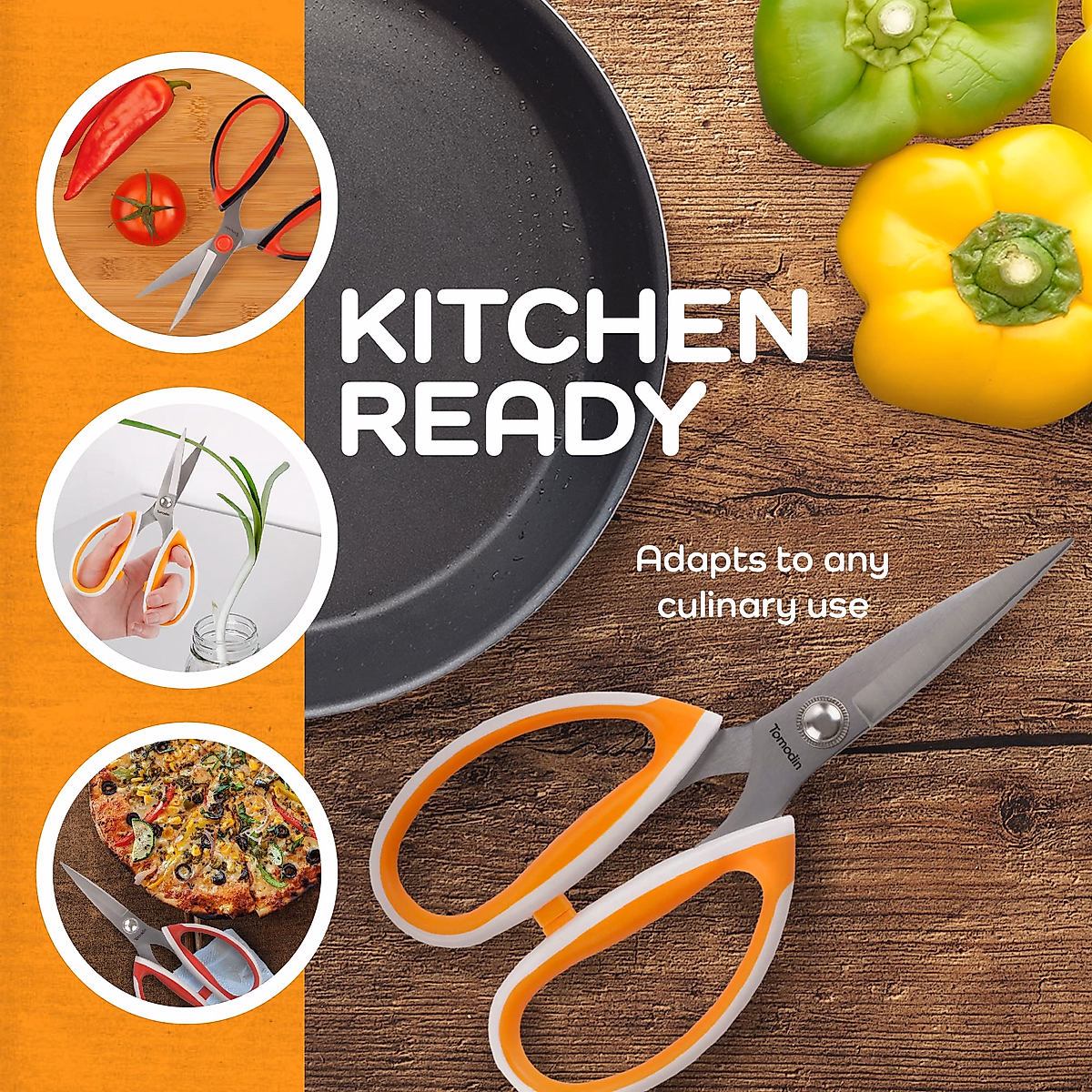 JubileeYarn Workhorse Bertha All Purpose Heavy Duty Scissors - Red & White - 1 Pair