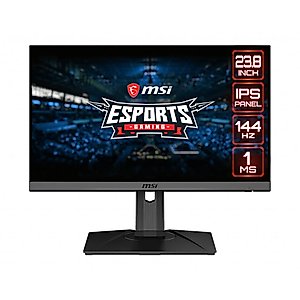 MSI G242PM, 24" Gaming Monitor, 1920 x 1080 (FHD), IPS, 1ms, 144Hz, FreeSync, HDMI, Displayport, Tilt, Swivel, Height Adjustable, Pivot