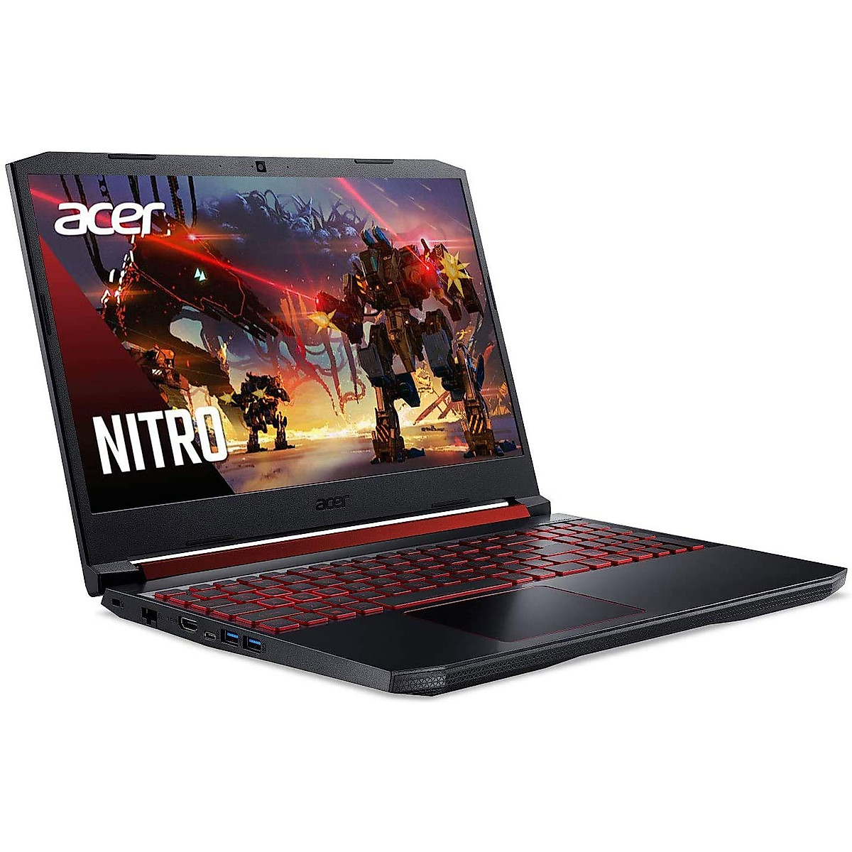 acer 2021 Gaming Laptop Nitro 5 Intel Core i5-10300H 4-Core NVIDIA GeForce RTX 3050 4 GB 64 GB DDR4 2 TB SSD 15.6" 1920 x 1080 144 Hz Win11 Pro Backlit Keyboard Wi-Fi 6 Bluetooth 5 720p HD Camera