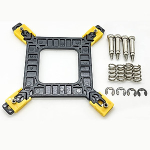 Adjustable Motherboard Backplate CPU Heatsink Mounting Bracket Kit Compatible with Intel LGA 775 1150 1155 1156 1366 Motherboard CPU Radiator Holder Backplate Snap Fix Screw Bolts