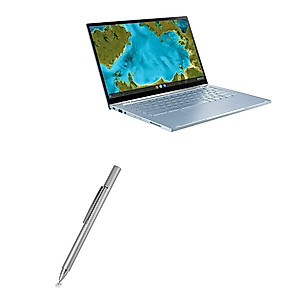 BoxWave Stylus Pen Compatible with ASUS Chromebook Flip C433 - FineTouch Capacitive Stylus, Super Precise Stylus Pen for ASUS Chromebook Flip C433 - Metallic Silver