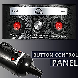 AIIYME Dog Dryer, 4.3HP/3200W Dog Hair Dryer Dog Pet Grooming Blow Dryer with Adjustable Airflow Speed and Temperature, 78 in Flexible Hose, 4 Nozzles, Pro High Velocity Dryer/Blower for Dogs