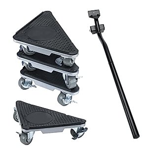 Insdawn Furniture Sliders Moving Dolly 3 Wheels Heavy Duty Furniture Movers Easy Furniture Lifter Mover Tool Set 4 Pack for Heavy Object 800LBs Load Capacity