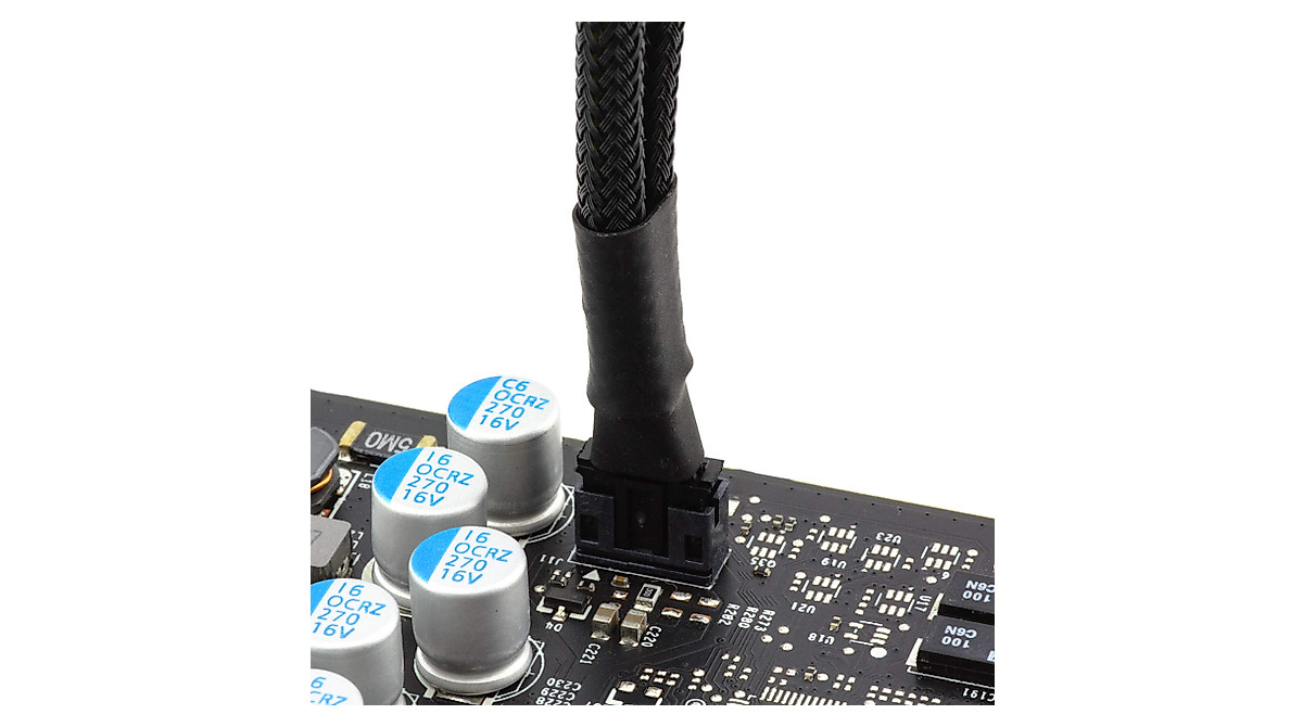 CRJ Micro 4-Pin GPU Dual Fan Adapter Cable - 6 Inch