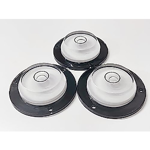 6Pcs Circular Bullseye Bubble Level with Screws Mounted Domed Multi-Directional Round Bubble Spirit Levels Precision Measuring Tools