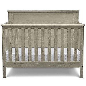 Delta Children Middleton 4-in-1 Convertible Baby Crib, Textured Limestone