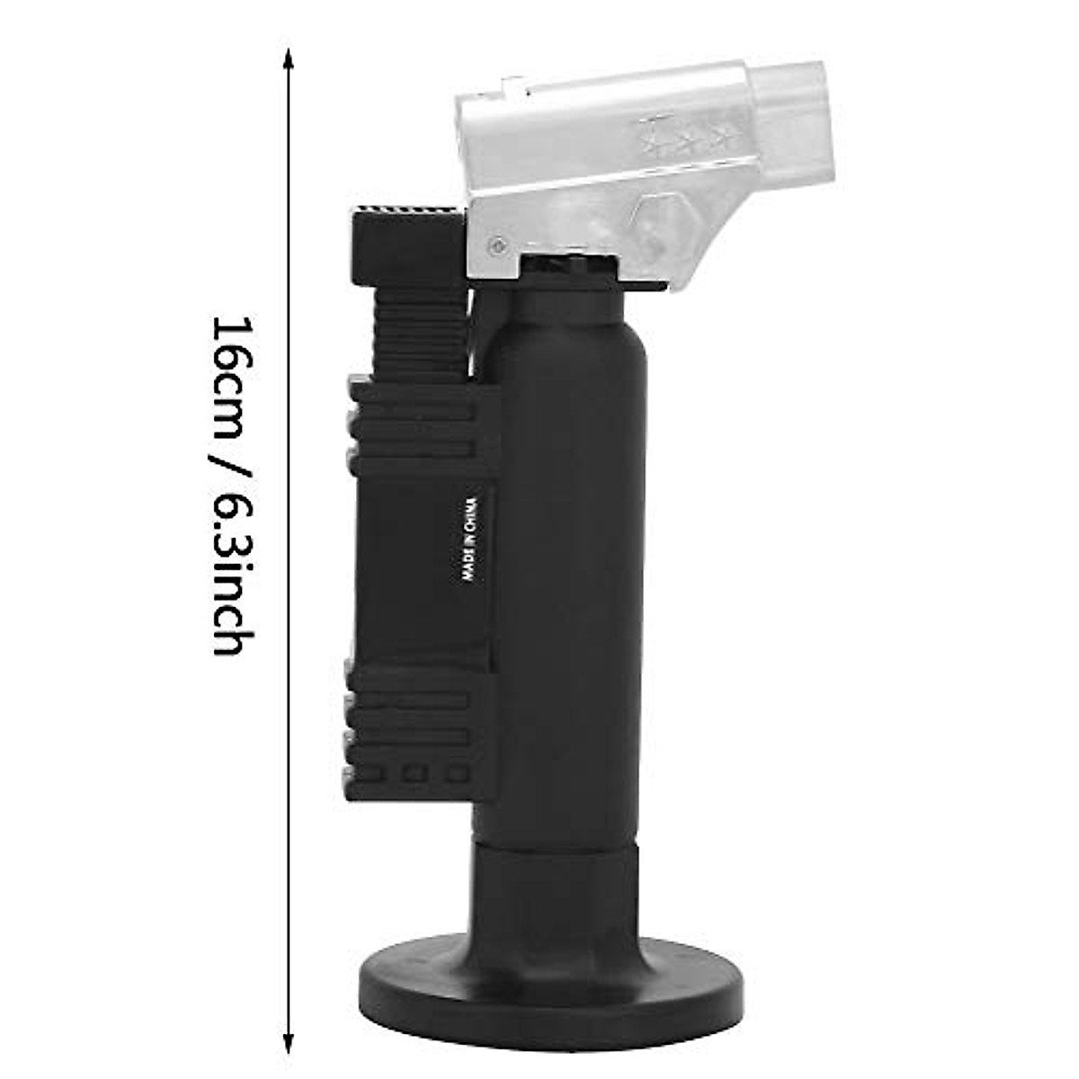 Flame Butane Gas Burner Torch, 6.3 inch Ignition Soldering Welder 1300℃/2500℉Lab Equipment, Elctronic and Metal Welding Tool