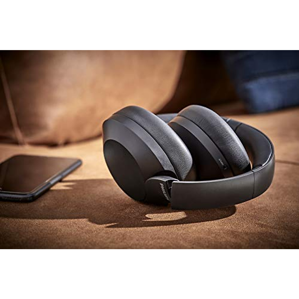 Philips PH805 Active Noise Canceling (ANC) Over Ear Wireless Bluetooth Performance Headphones w/Hi-Res Audio, Comfort Fit and 30 Hours of Playtime (TAPH805BK)