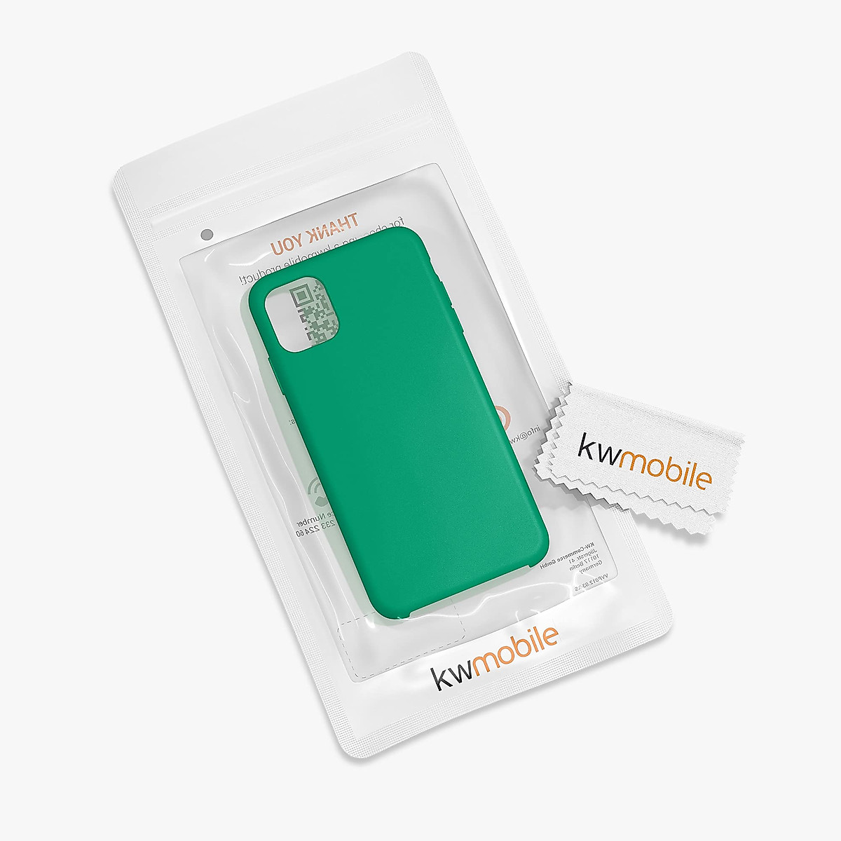 kwmobile Case Compatible with Apple iPhone 11 Case - TPU Silicone Phone Cover with Soft Finish - Emerald Green
