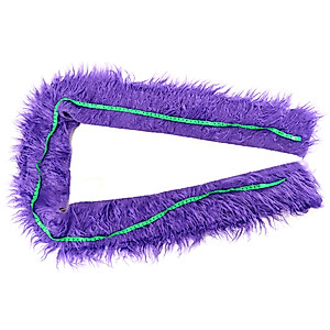 Shaggy Plush Faux Fur Fabric Precut Strips Fluffy Fuzzy Craft Fur for Gnomes Beard Hair Cosplay Costume Dwarf Decoration, Deep Purple 2x60 inch