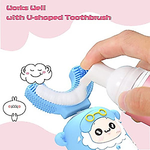 KONLEMEI Foam Toothpaste Kids, Natural Formula Edible Strawberry Flavor,120ml, 2Packs