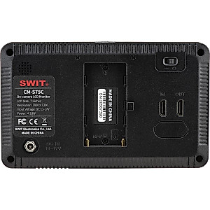 CM-S75C SWIT スウィットエレクトロニクス 7インチ3000nit 超高輝度4K(HDMI1.4 in out)IPS液晶モニター、HDR対応、ユーザーLUT対応、クイック2x・4x拡大表示(ターゲットポイントメモリあり)