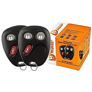 Discount Keyless Replacement Key Fob Car Keyless Entry Remote for Yukon Tahoe Suburban Silverado Sierra Avalanche Escalade LHJ011 (2 Pack)
