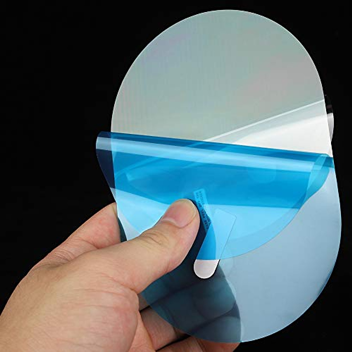 Rearview Mirror Rain Film, 100x145mm Oval Blue Car Rearview Mirror Rain Protective Film Anti-Fog Rainproof Sticker