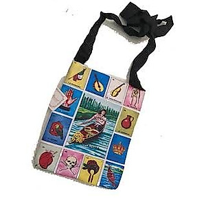 Loteria Mexico crossbody tote bag handbag purse lady bote chalupa long strap gift bingo game