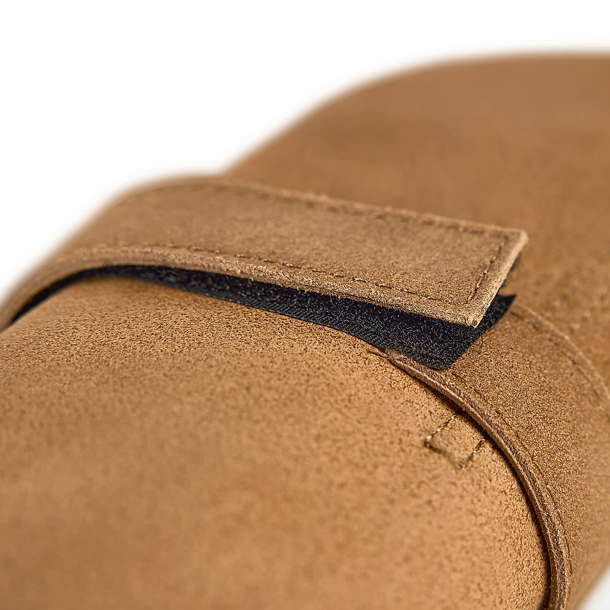 BBQ Tool Set in Buffalo Leather Cover with Name and/or Text - Personalized Leather Cover with Barbecue Tools, Engraved Cover with BBQ Set for Men and Women (Brown, Cognac)