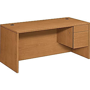 HON 10583RCC 10500 Series"L" Right 3/4-Height Pedestal Desk, 66 x 30 x 29-1/2, Harvest