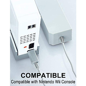 Wii Accessories Bundle - Wii AC Power Adapter Block, Composite AV Cable Cord and Wired Motion Sensor Bar for Wii