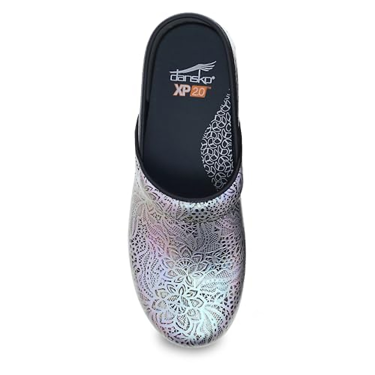 Dansko XP 2.0 Clogs for Women-Lightweight Slip-Resistant Footwear for Comfort and Support-Ideal for Long Standing Professionals-Food Service, Healthcare Professionals Lacy 7.5-8 M US