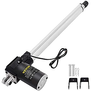 Happybuy 16 Inch Stroke Electric Actuators DC 12V with Mounting Bracket Heavy Duty 6000N/1320LB Actuators for Recliner TV Table Lift Massage Bed Electric Sofa