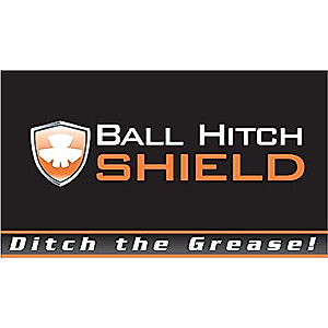 Ball Hitch Shield - Fits 2 516 or 2 12 Ball Replace The Grease with a 100 Industrial Grade Teflon Shield No More Mess, white