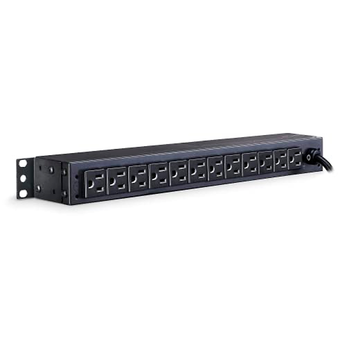 CyberPower PDU15M2F12R Metered PDU, 100-125V/15A (Derated to 12A), 14 Outlets, 1U Rackmount, 15 Foot Power Cord
