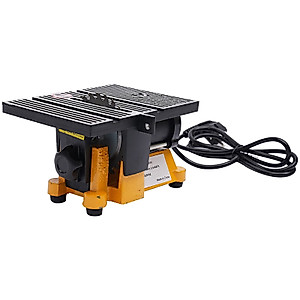 Xuthusman 4" Mini Table Saw Cutting Tool Architectural Modeling Tool DIY Manual Table Saw,With 2 Saw Blades, Suitable For Wood, Glass, Copper, Aluminum
