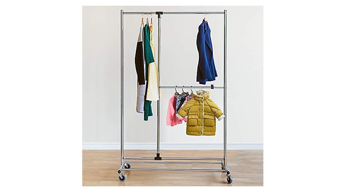 Tatkraft Marvel Heavy Duty Clothes Rack on Wheels