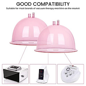 Titoe Buttocks Vacuum Cups 230mL Vacuum Therapy Cupping Machine Accessories Butt Suction Cups with Y-Hose,A Pair
