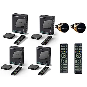 Dreamlink/Formuler Package of 4 - Formuler Z10 SE Android 10 Single Band WiFi 2GB Ram 4GB ROM 4K + 2 Extra Magnetic Car Mount + 2 Extra Luminous Remote Control Pack of 4