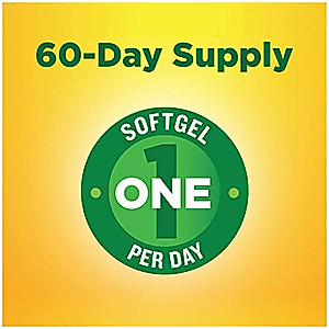 Nature Made Vitamin E 450 mg (1000 IU) dl-Alpha Softgels, 60 Count for Antioxidant Support