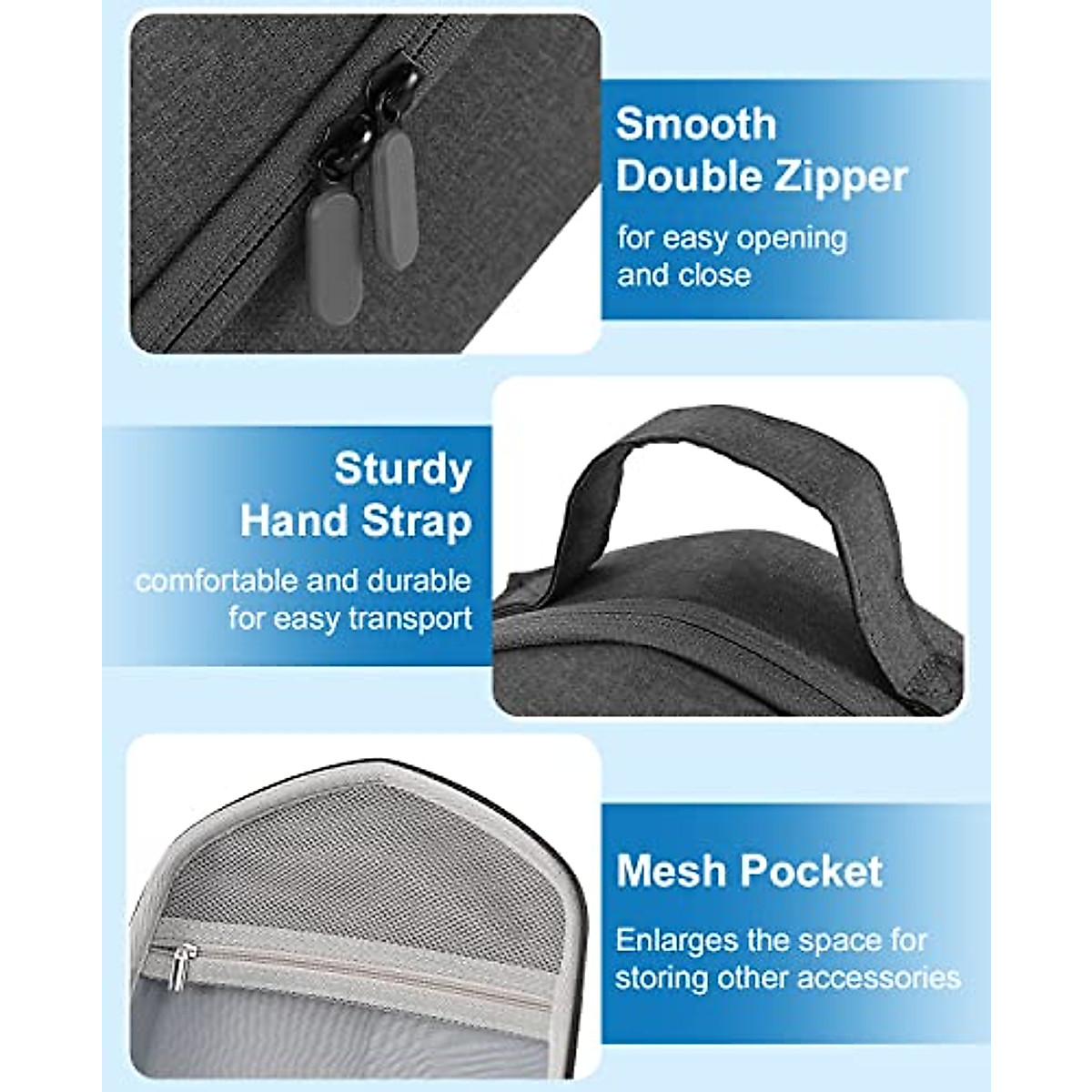 Case For Oculus Quest 2, Carrying Case Compatible With Meta/Oculus Quest 2 Basic VR Gaming Headset And Touch Controllers Accessories, Suitable For Travel And Daily Storage