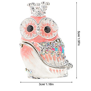 IMIKEYA Box Ring Storage Box Storage Case Trinket Organizer Owl Trinket Case Ring Organizer Jewelry Organizer
