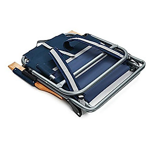 Sport-Brella SunSoul Folding Light-Weight Backpack Beach Chair,Cup Holders|Arm Rest|Foldable, Aluminum, Navy