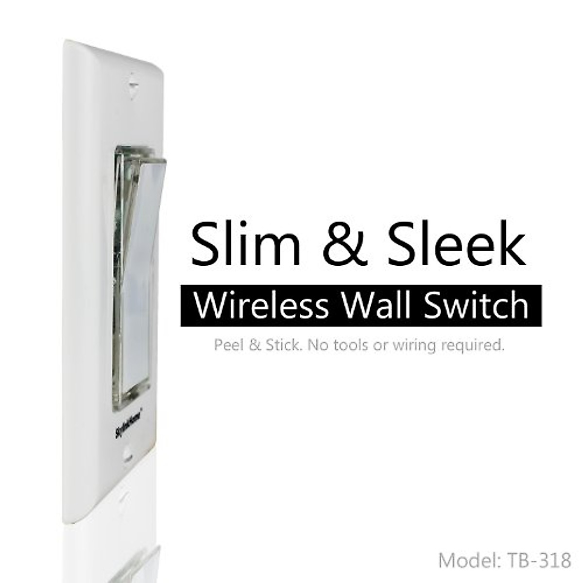 SK-8 Wireless DIY 3-Way On Off Anywhere Lighting Home Control Wall Switch Set - No neutral wire required
