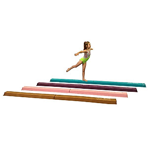 Gymnastics 9' Foldable Suede Beams (Turquise)