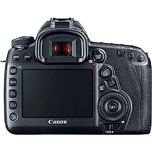 Canon EOS 5D Mark IV DSLR Camera (Body Only) (1483C002) + 64GB Memory Card + Case + Corel Photo Software + 2 x LPE6 Battery + External Charger + Card Reader + LED Light + HDMI Cable + More (Renewed)