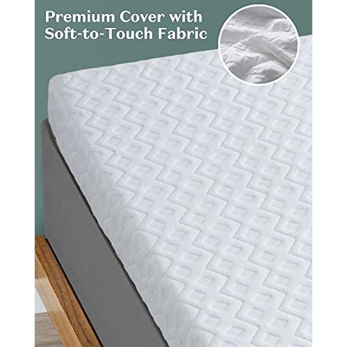 BedStory Memory Foam Mattress Topper Full - 4 Inch Copper Infused Bed Toppers - High Density Foam and Premium Soft Cover, CertiPUR-US Certified