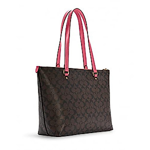 Coach Gallery Tote Shoulder Bag, Brn/Watermelon