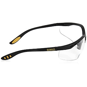 DEWALT DPG59 Reinforcer RX Bifocal Safety Glass - Black Frame/Clear Lens, 1.5 Diopter with protective sleeve