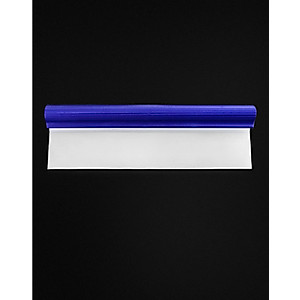 QWORK Water Car Squeegee,12 inch Flexible T-Bar Water Silicone Window Squeegee for Car Or Home Use, Blue