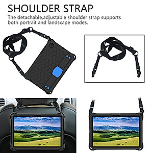 Tablet Case Cover Tablet Case Compatible with Samsung Galaxy Tab A8 10.5Inch (2021) X200/X205, Shockproof Protective Rugged Case with Pencil Holder/Shoulder Strap,Soft Portable Handle Case Full Protec